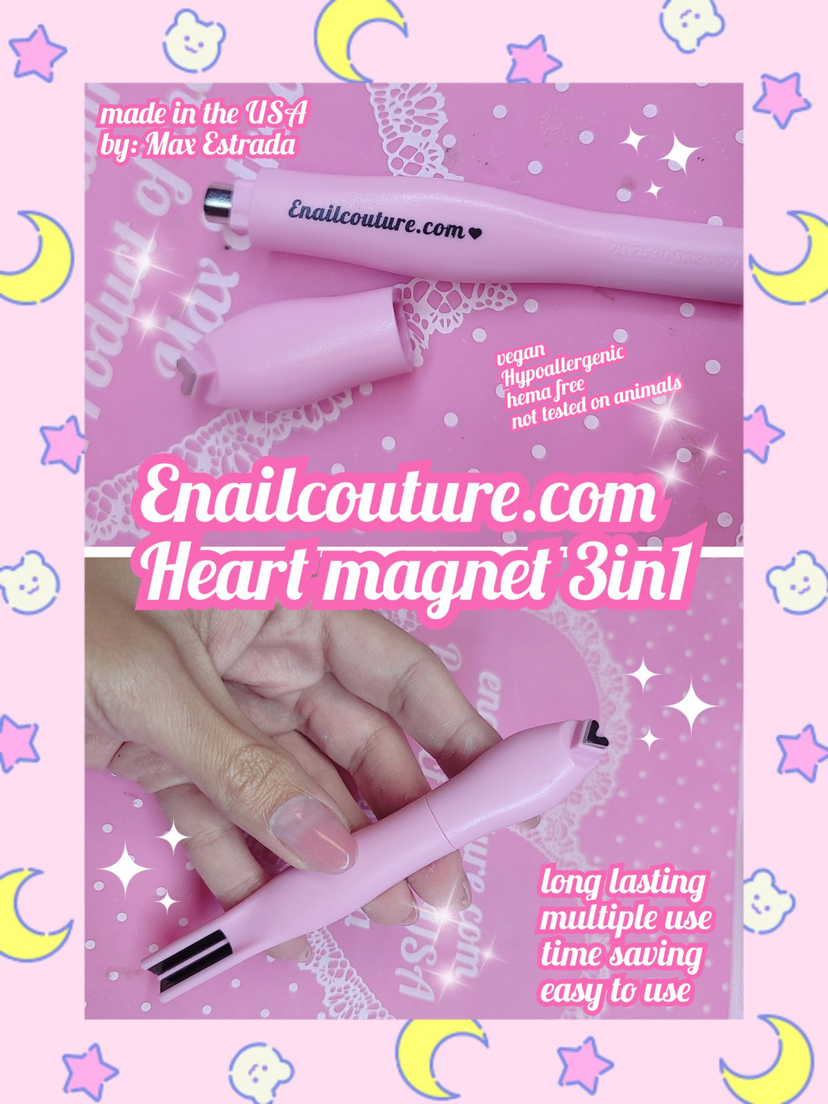 Heart Shape Magnet! (at Eye Magnet for Nails - 3 in 1 Nail Magnet for ...