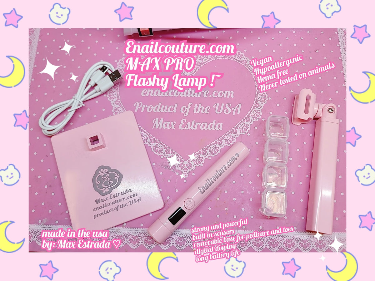 MAX PRO Flashy Lamp ! ( 3W Handheld UV Light for Nails Cordless Nail D ...