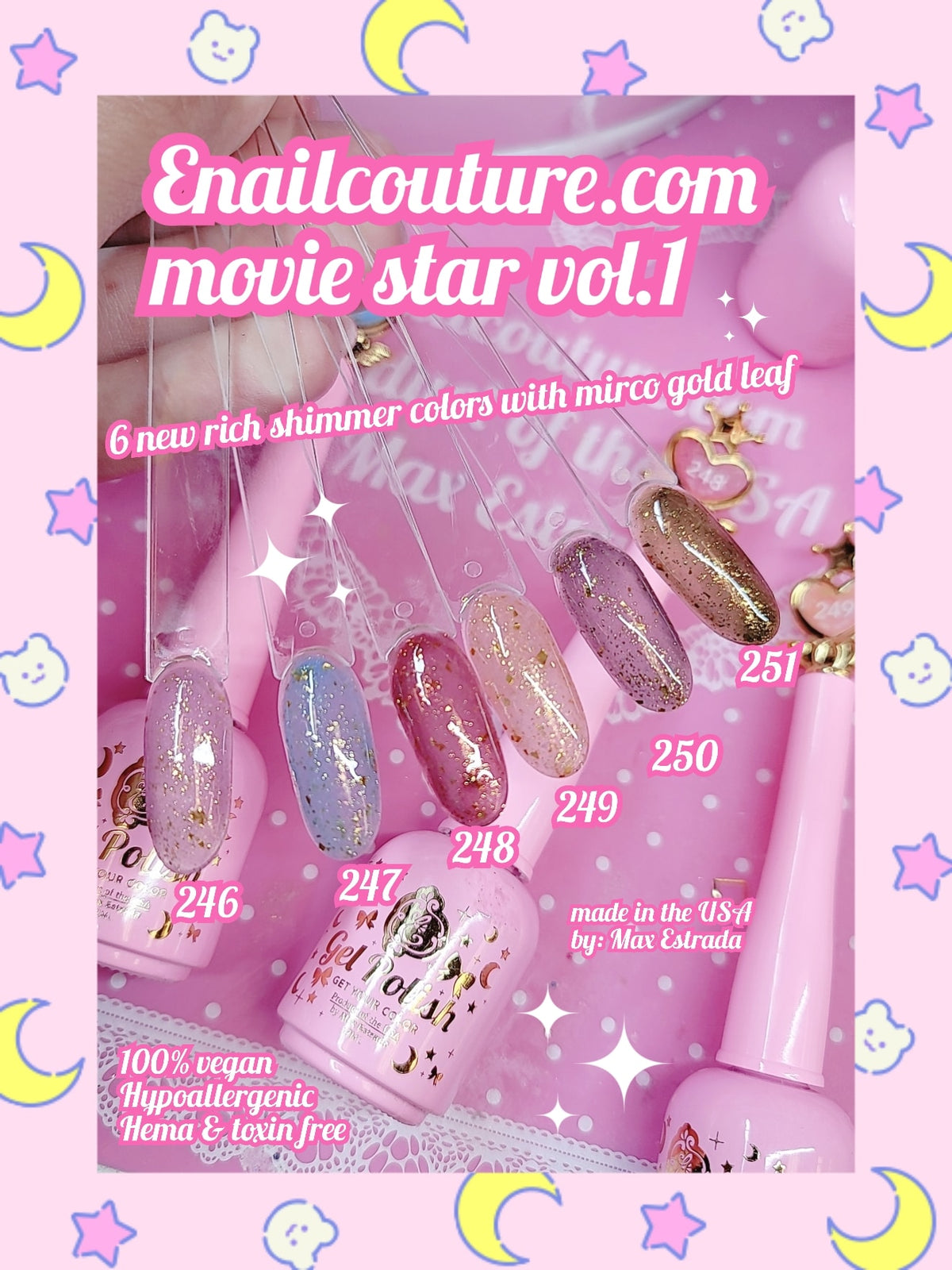 Movie Star Vol.1 Gel Polish (Fall Winter Gel Nail Polish Cozy Campfire ...