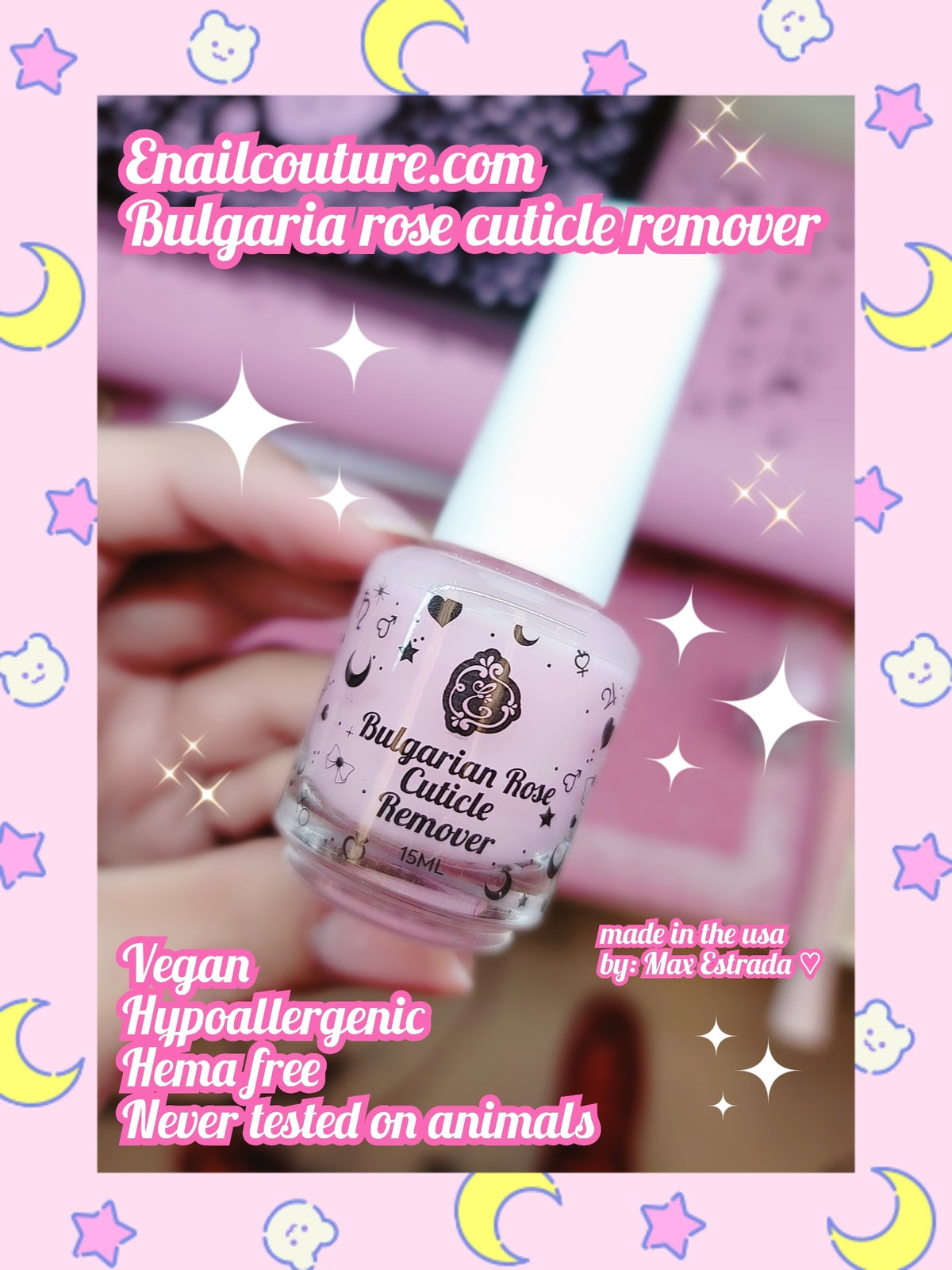 Bulgarian Rose Cuticle Remover (Cuticle Remover Liquid, 15ml Cuticle S ...