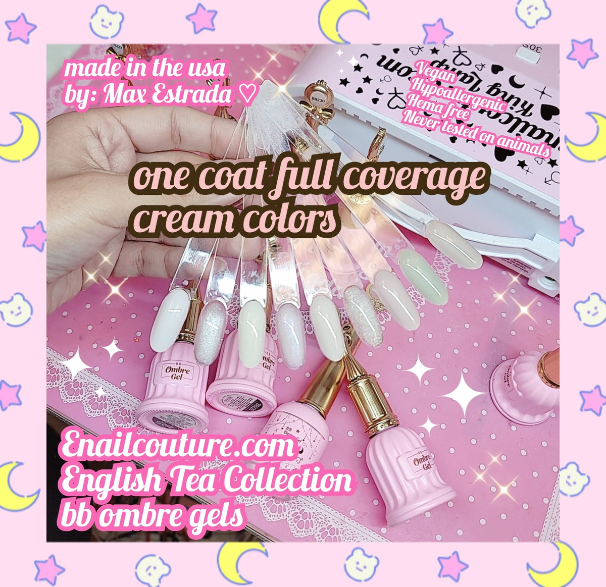English Tea Collection- Cream Nude Gels!~ bb ombre | enailcouture