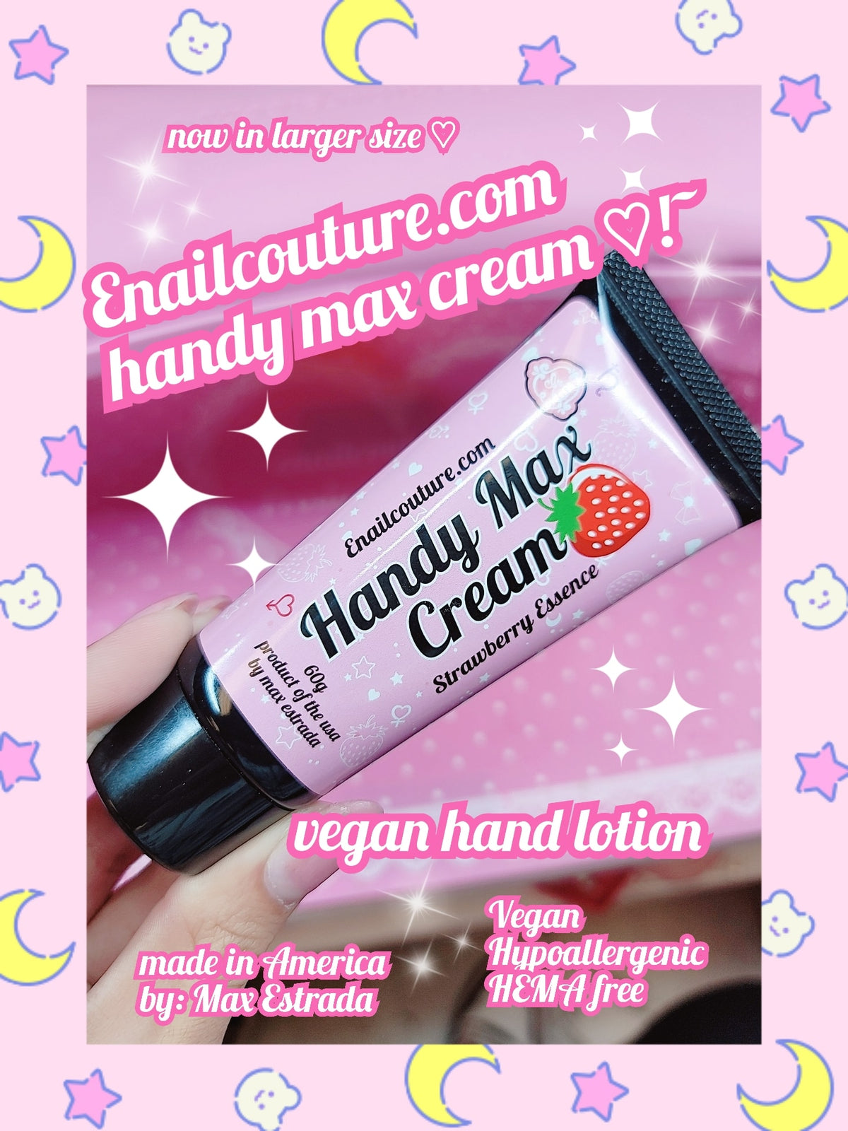 Handy Max Cream (Strawberry Fruit Body Lotion Fresh Body Moisturizing ...