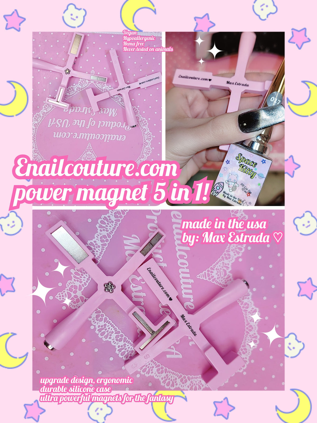 Power Magnet !~ (Upgraded 5 in 1 Multi-Function Nail Magnet Pens with ...