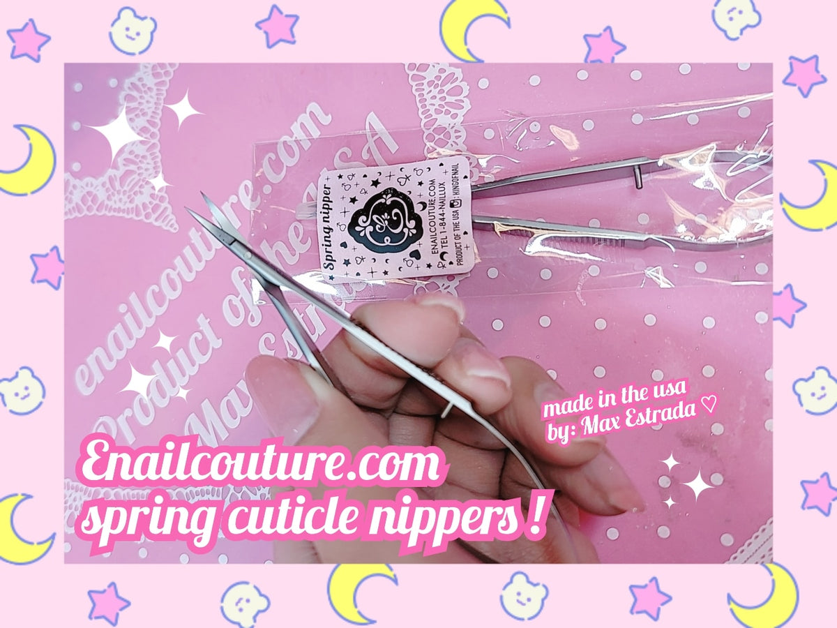 Spring Cuticle Nippers (Cuticle Scissors, Nail Scissors, Stainless Ste ...