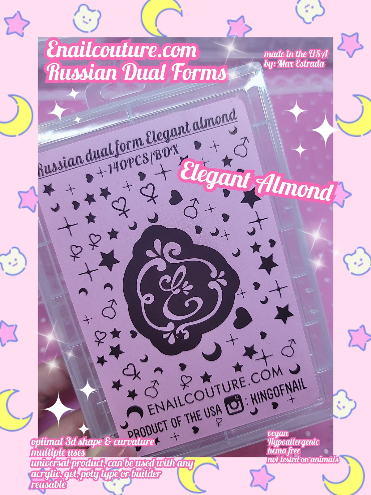 Elegant Almond Russian Dual Forms!~ (Dual Nail Forms,Pointed Shape Ext ...