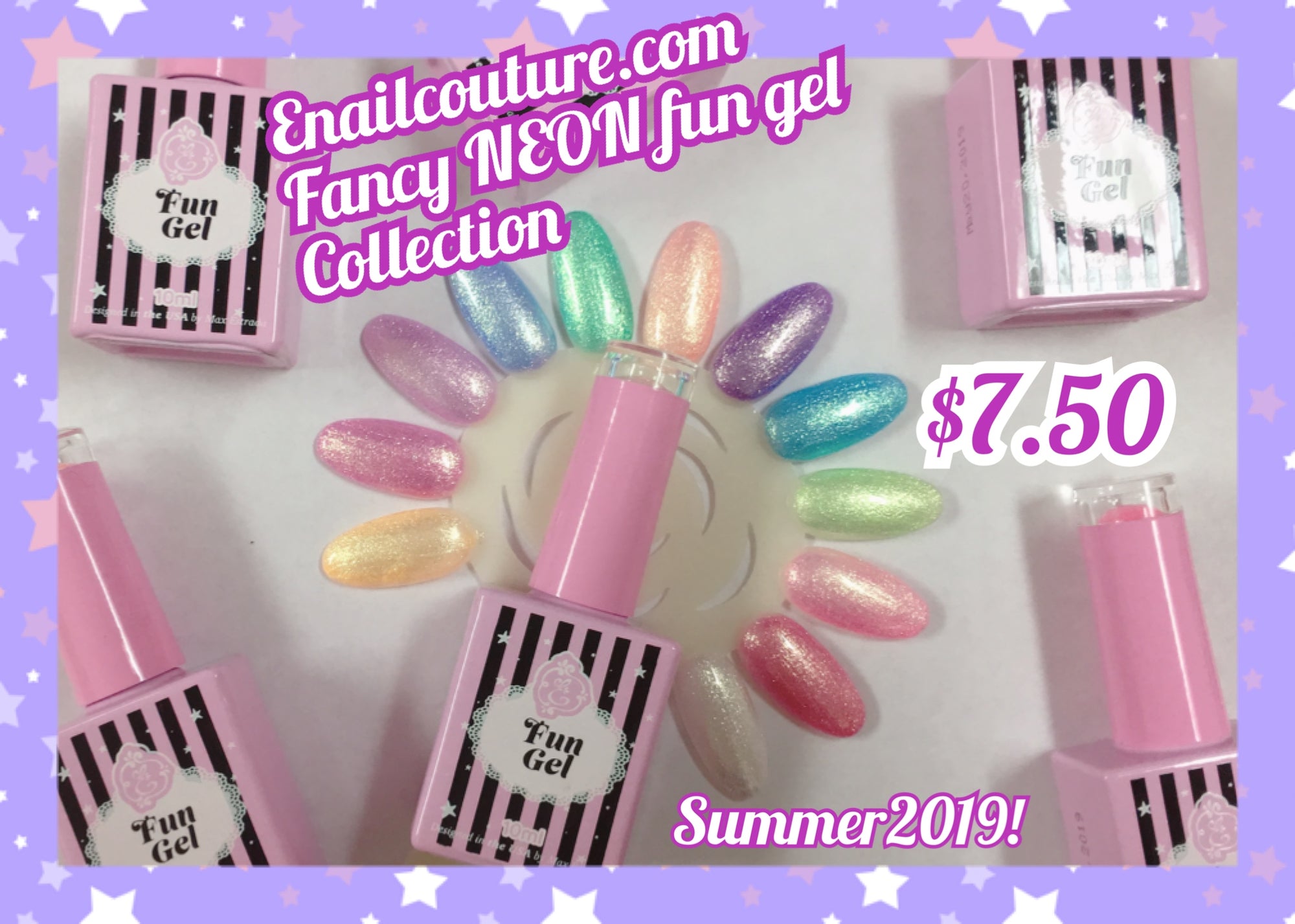 Fancy NEON, FUN gel collection 2019 !~ | enailcouture