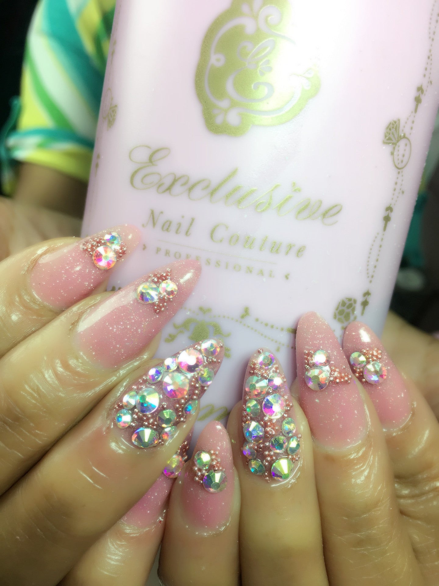 lollipop pink, glow rose gold cover pink powder (Professional Acrylic ...