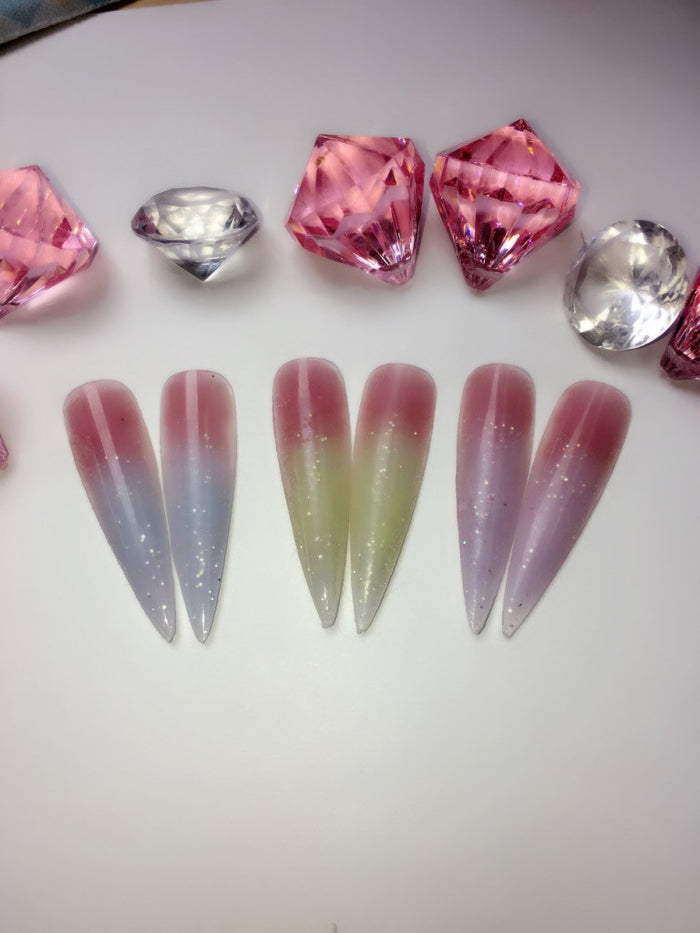 Ombre powder Collection ~! sweet sparkle ((Professional Acrylic Nail S ...