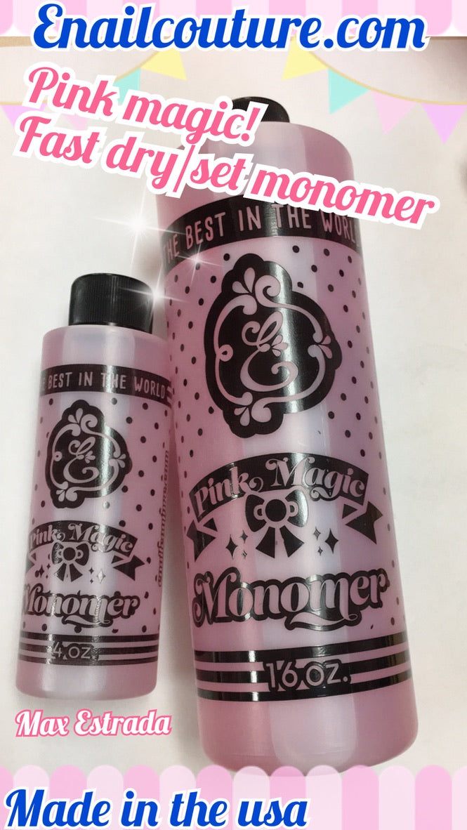 Pink Magic Fast dry/setting monomer 16oz | enailcouture