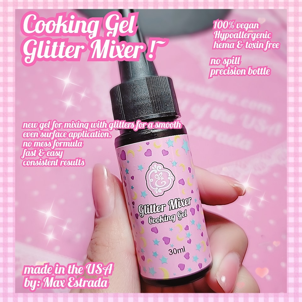 Glitter Mixer Cooking Gel (Soak Off UV LED Gel System Mixing Gel ...