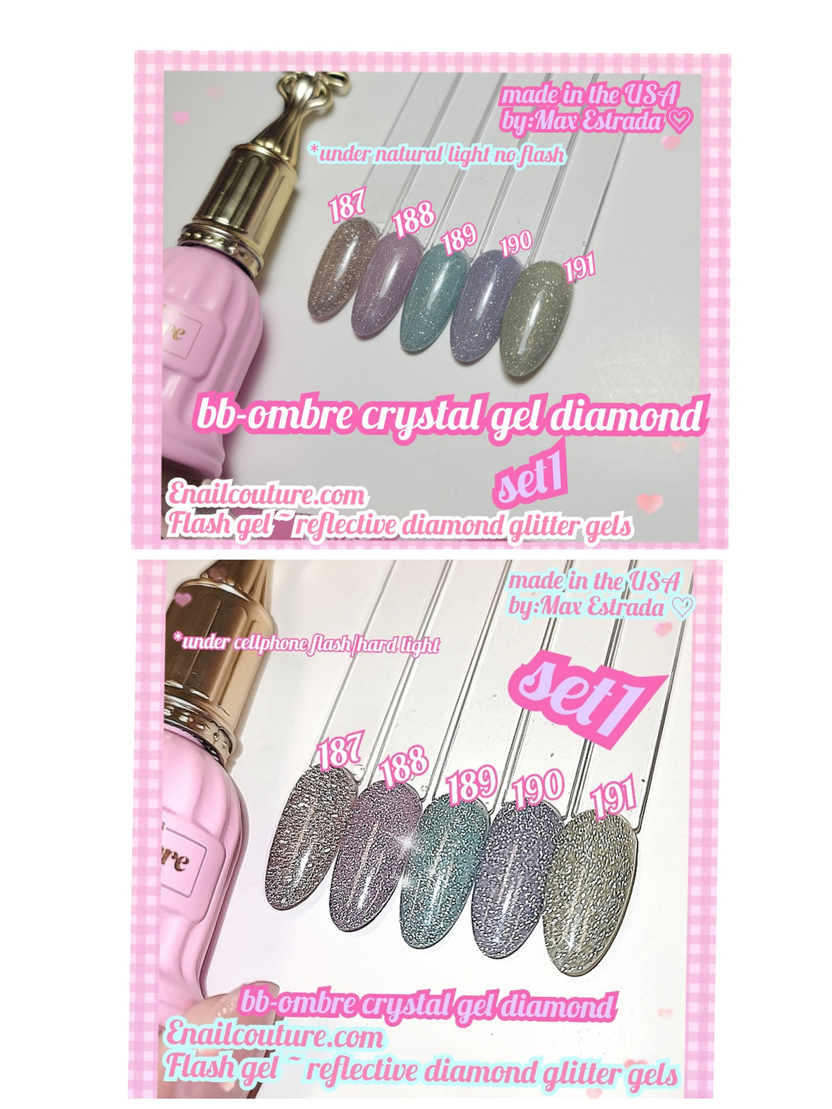Flash gel, Reflective Glitter Gel !~ (Explosion Diamond Gel Nail Refle ...
