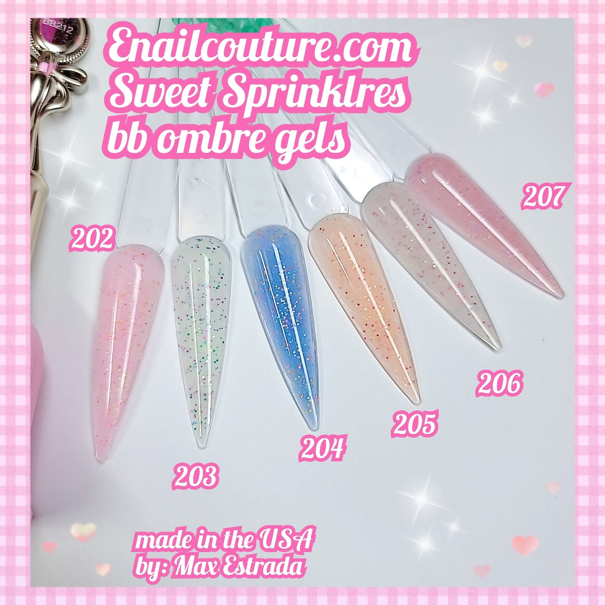 Sweet Sprinkles bb ombre gel (Spring into Summer Collection Colors Gel ...