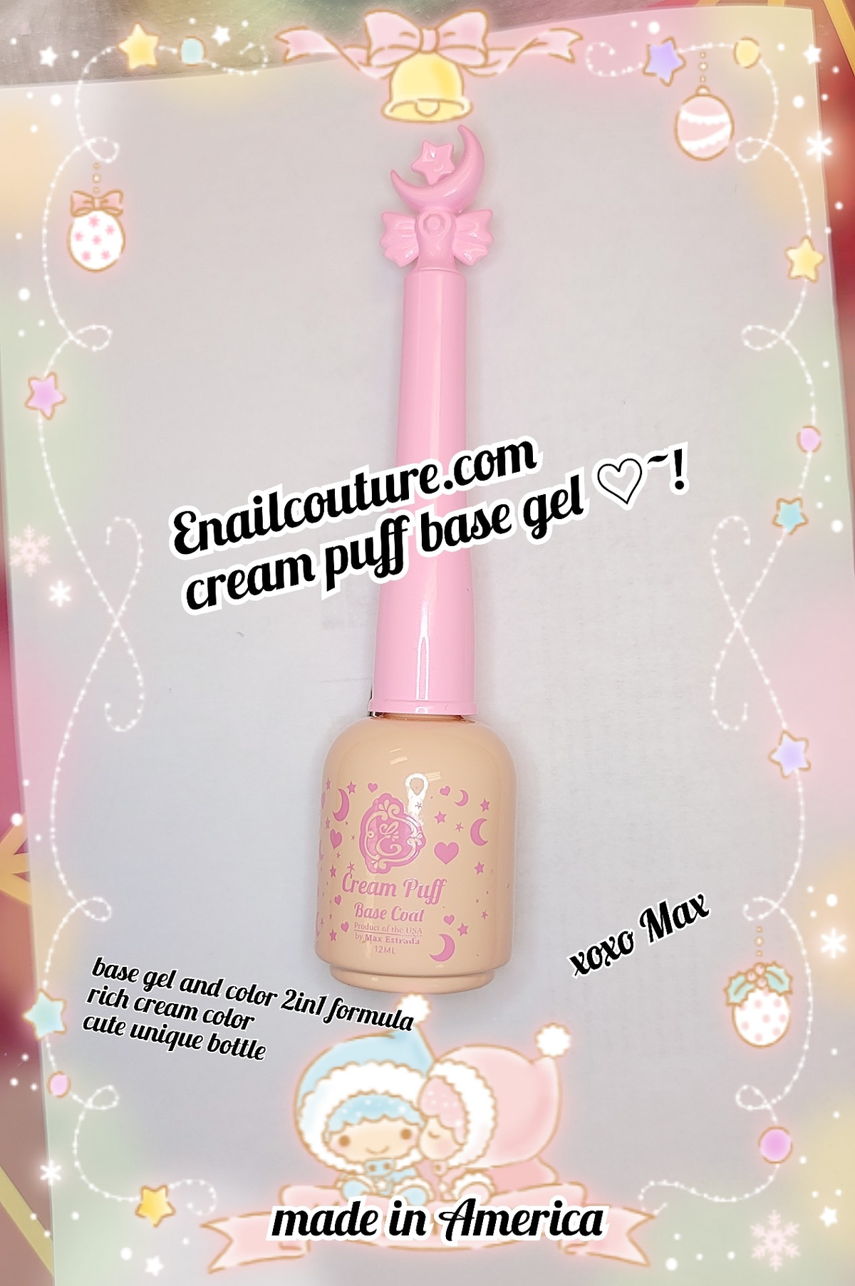 Cream Puff - Pink/nude gel Base Coat ~! | enailcouture