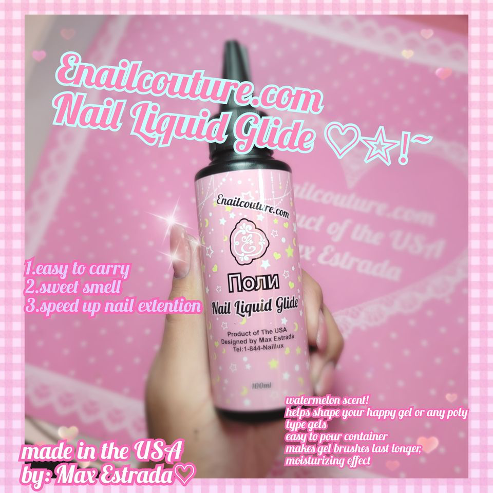Nail Liquid Glide (poly Nail Gel Slip Solution Kit Nail Liquid for Sha ...