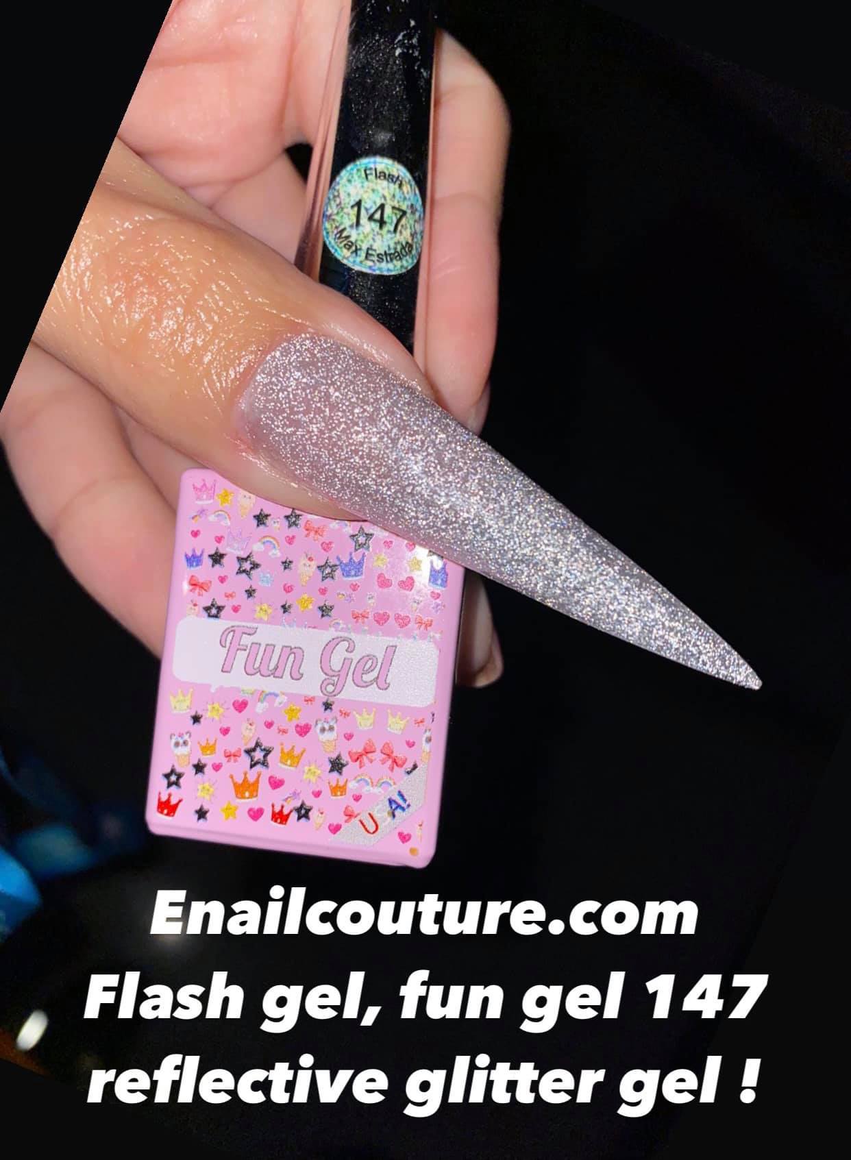 Flash gel, Reflective Glitter Gel !~ (Explosion Diamond Gel Nail Refle ...