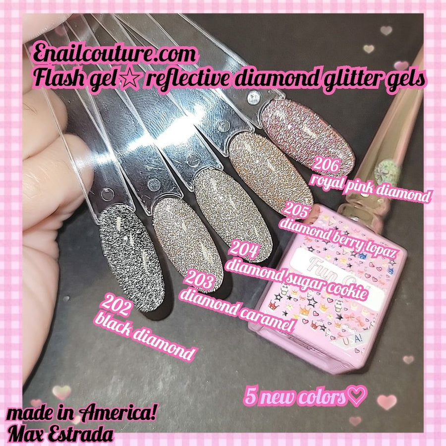 Flash gel, Reflective Glitter Gel !~ (Explosion Diamond Gel Nail Refle ...