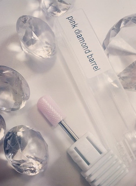 The Pink Diamond smooth top barrel Nail Drill Bit | enailcouture